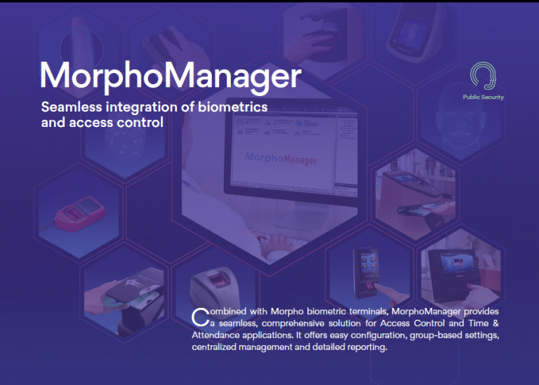 Idemia MorphoManager Software provides a seamless solution
