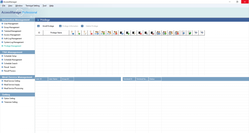 Nitgen AccessManager Software is a solution for control terminal/user
