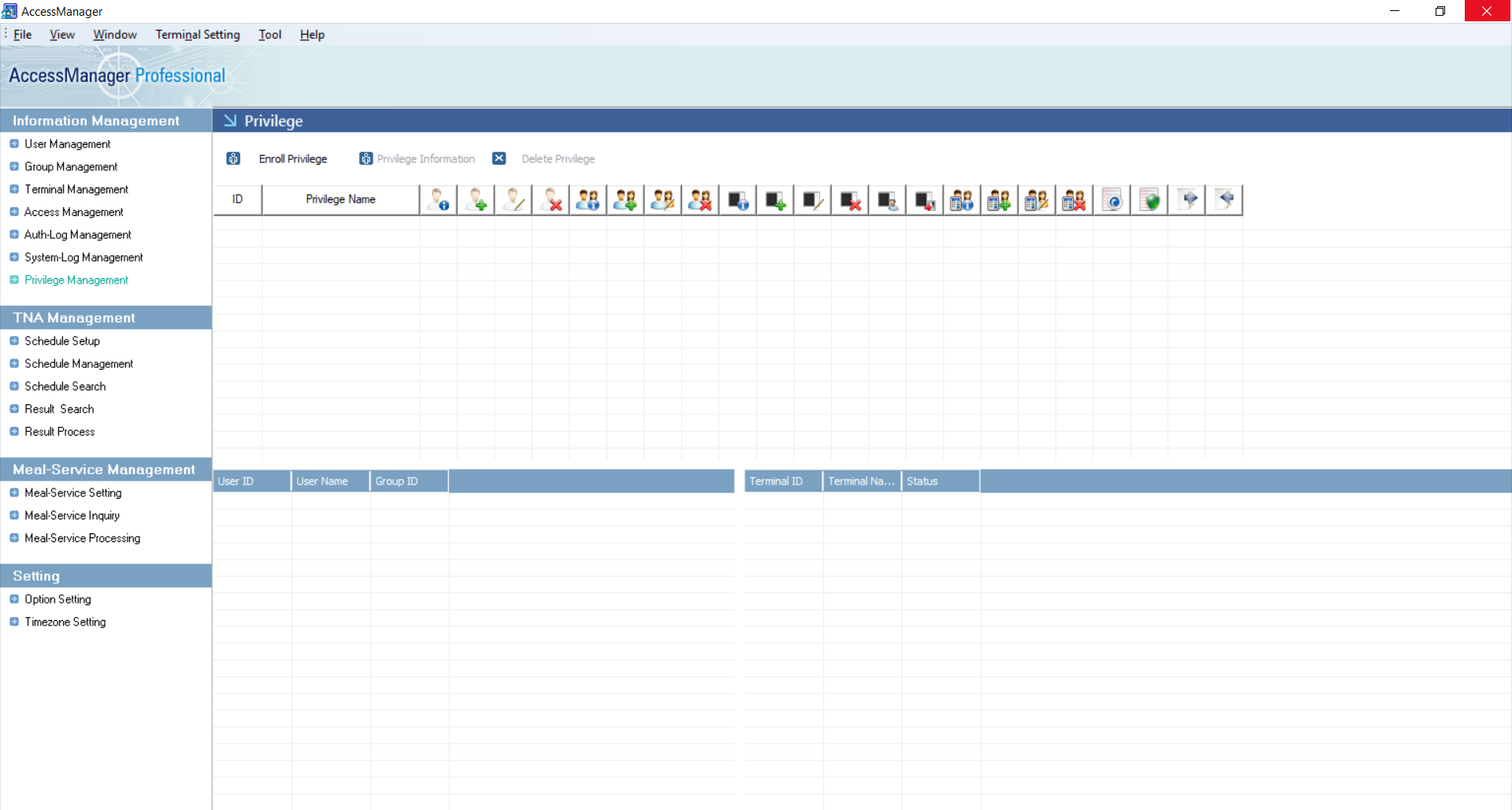 Nitgen AccessManager Software is a solution for control terminal/user