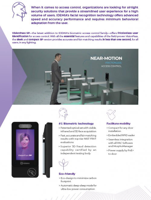 Idemia VisionPass SP